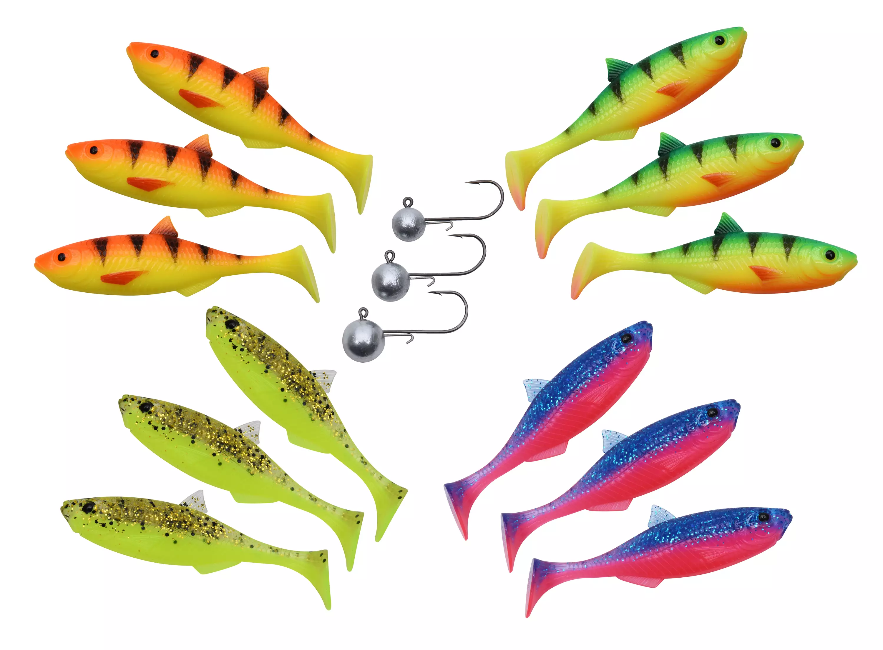 Patriot Baitfish 8cm Dark Water Mix Jig-Sortiment in einer Box 12+3 ...